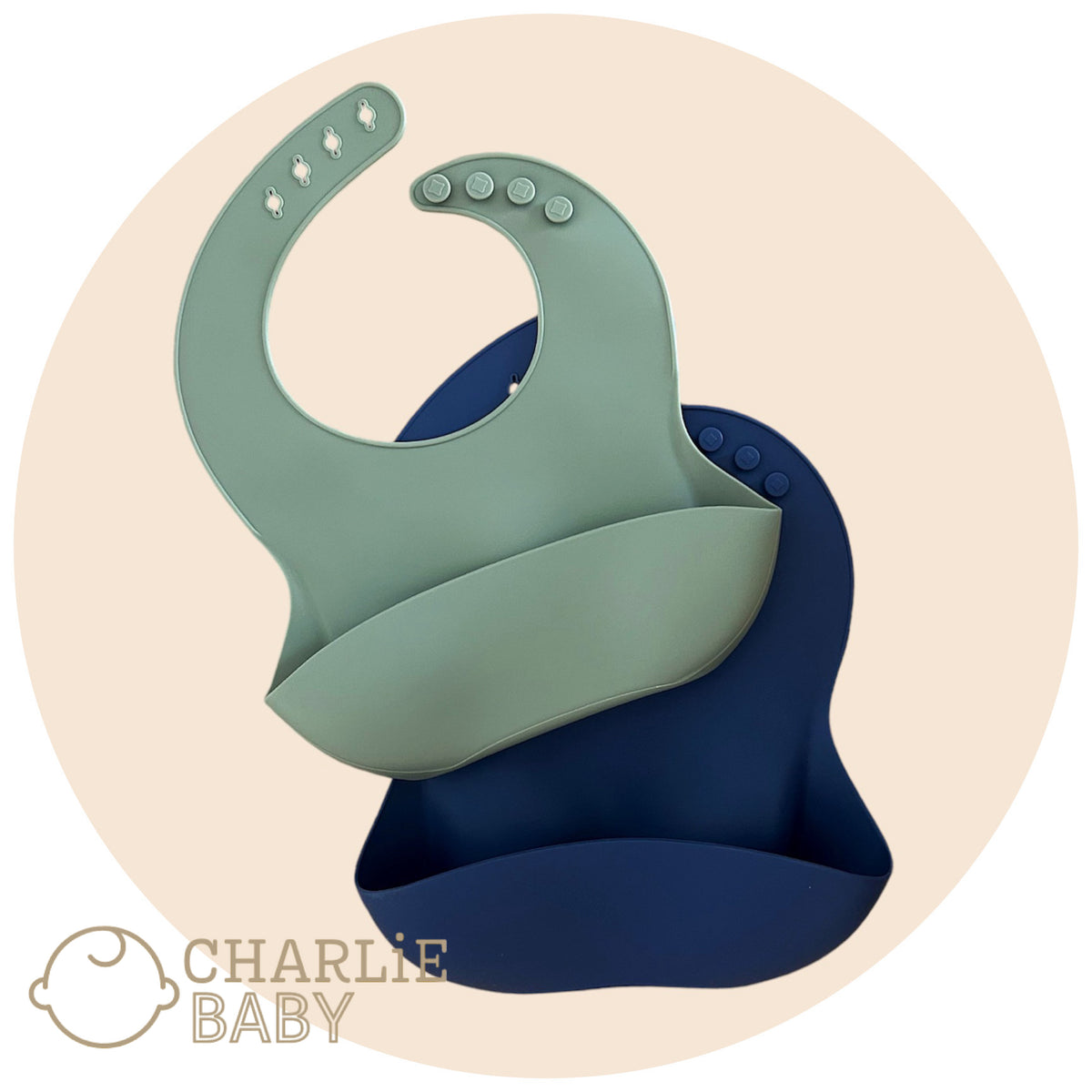 Bucket Bib Combo- Amazon/ D-Blue – Silicone Beads SA