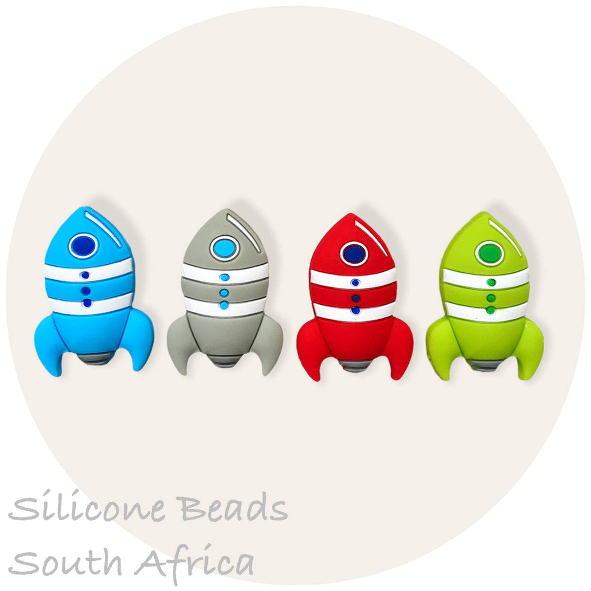 Rocket Ship Beads – Silicone Beads SA